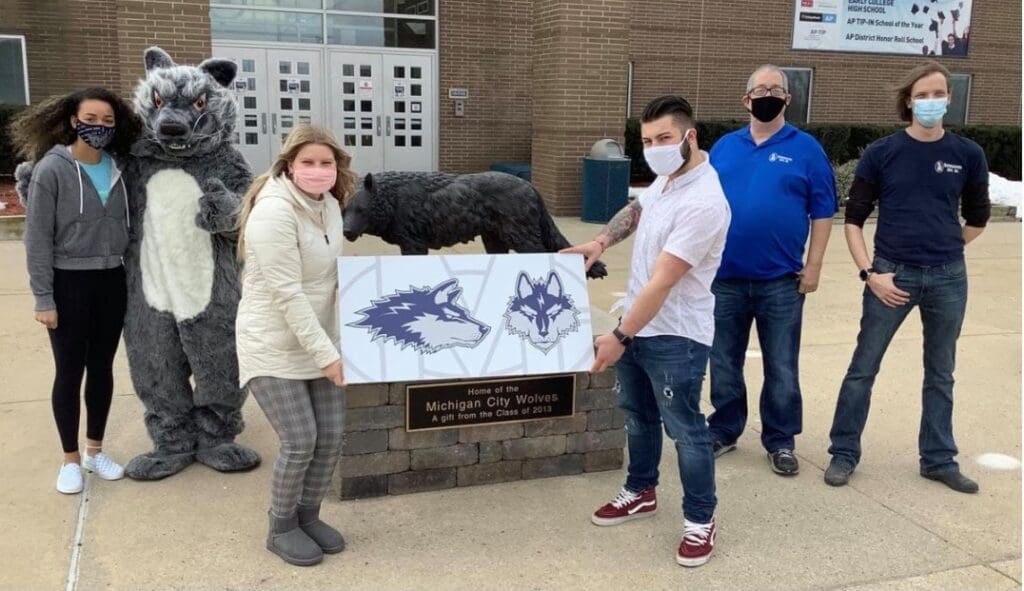 MCHS New Wolf Mascot Logo